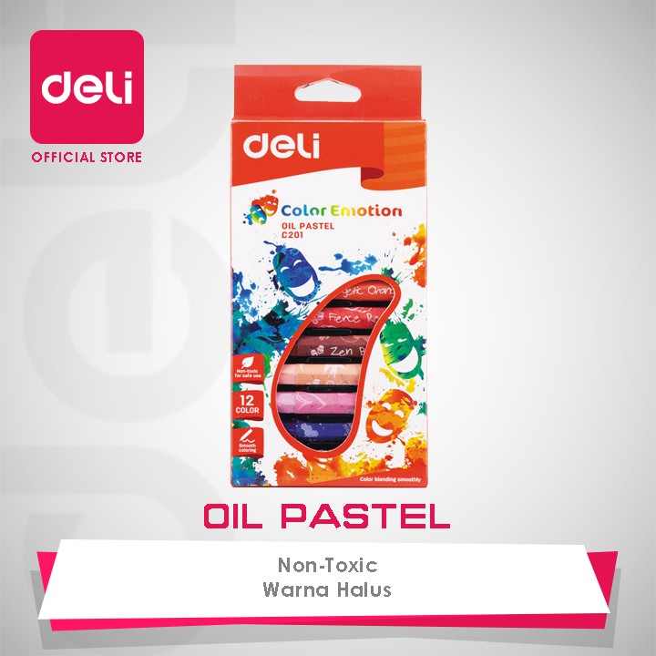 Oil Pastel DELI C20100 – 12 Warna